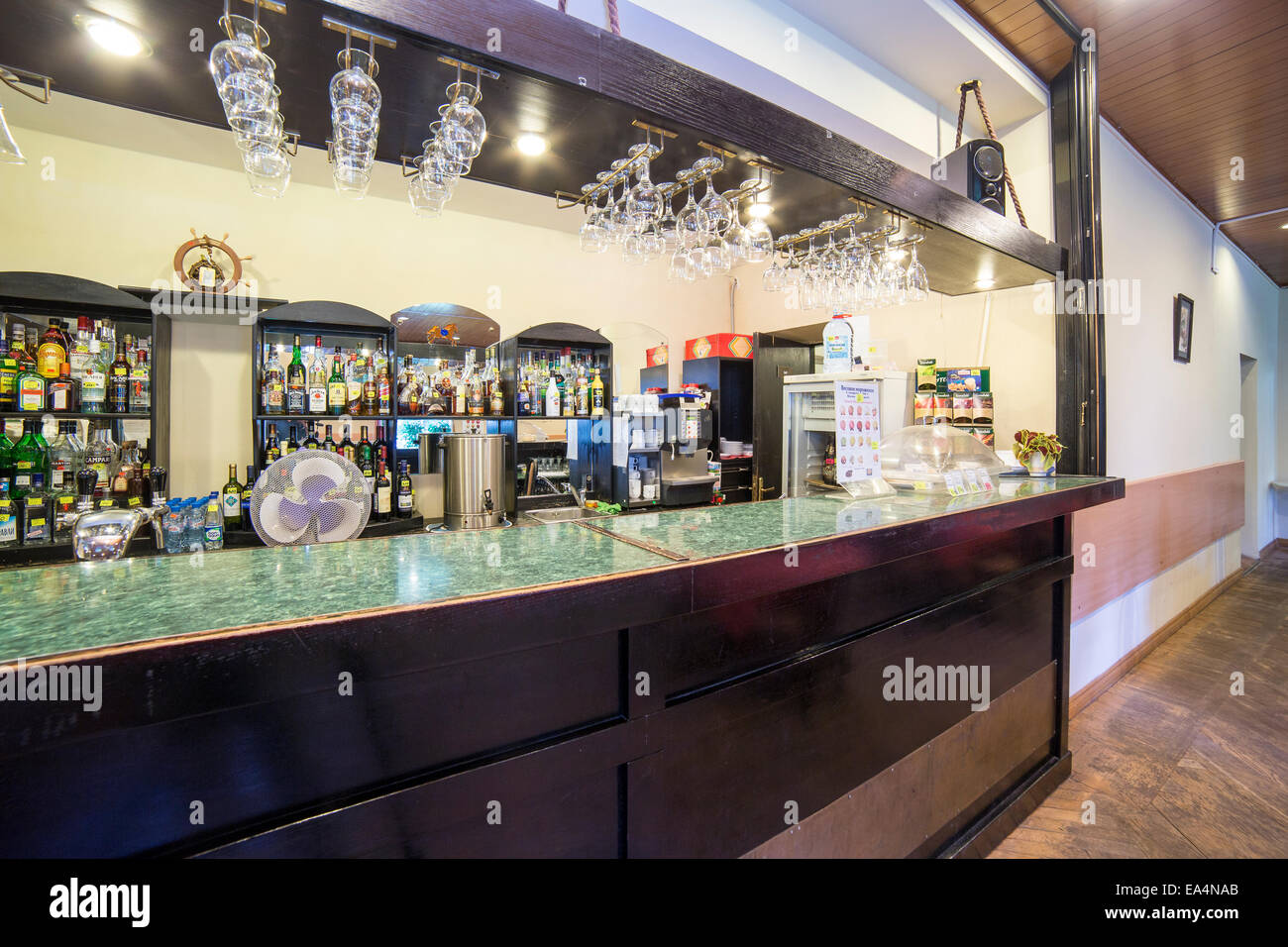 Hotel lounge bar interior design Stock Photo - Alamy