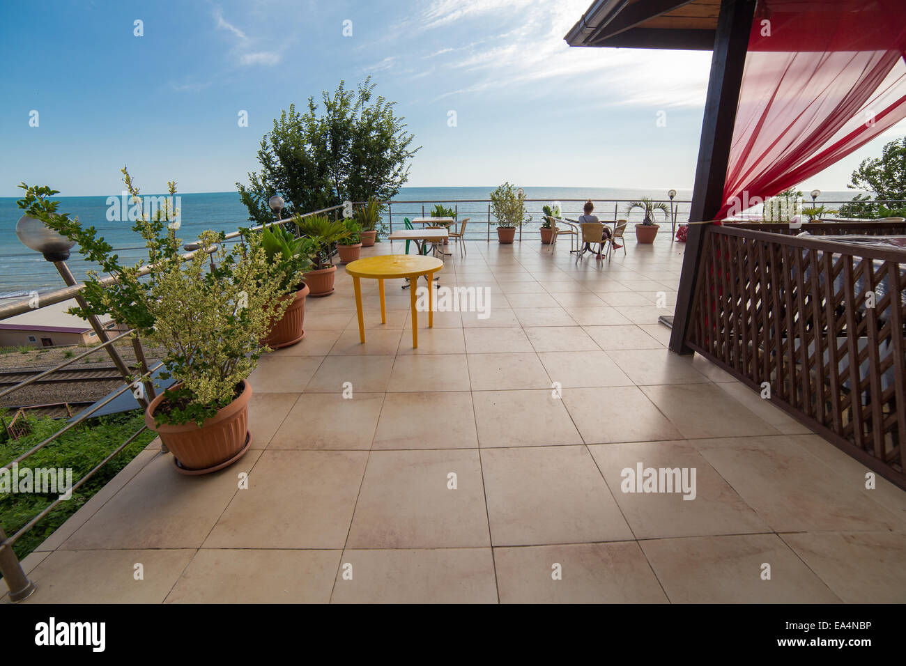 Design of modern restaurant, outdoor Stock Photo - Alamy