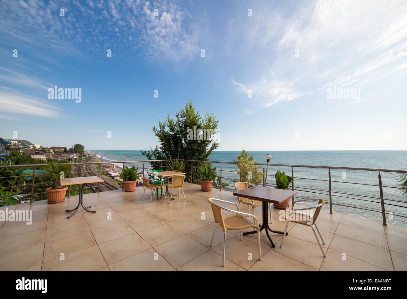 Design of modern restaurant, outdoor Stock Photo - Alamy
