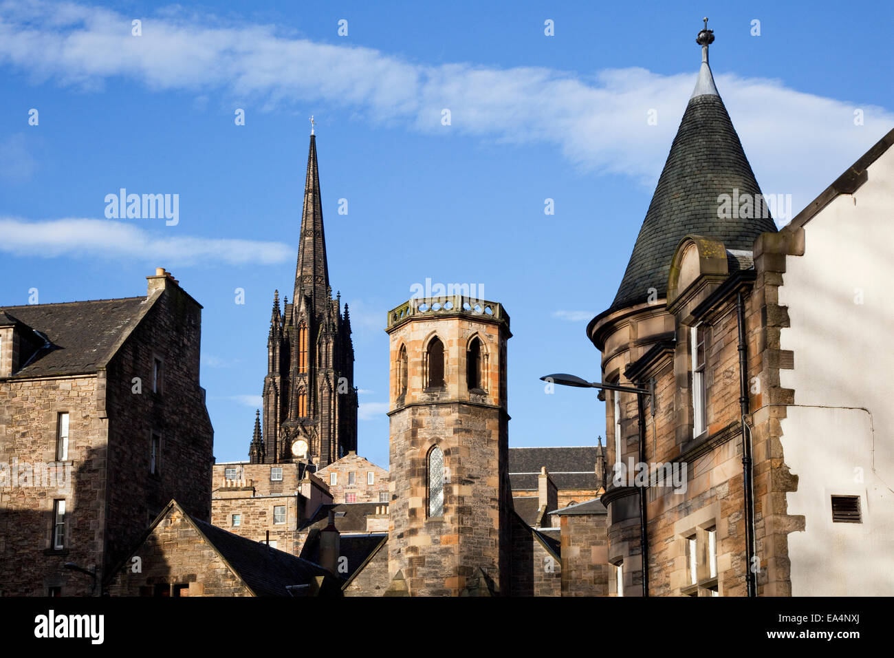 Skyline of towers and buildings; Edinburgh, Scotland Stock Photo - Alamy