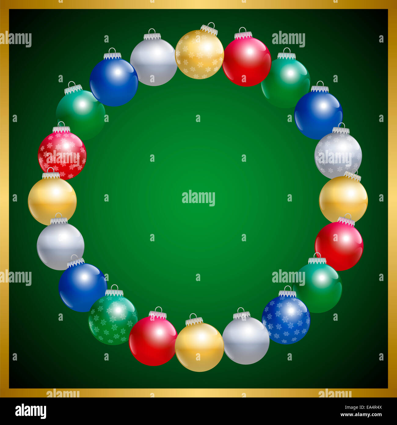 Gold frame circle hi-res stock photography and images - Alamy