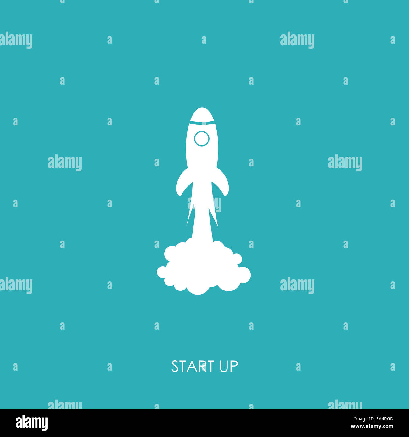 Quick Start Up Flat Concept Vector Illustration Stock Photo - Alamy