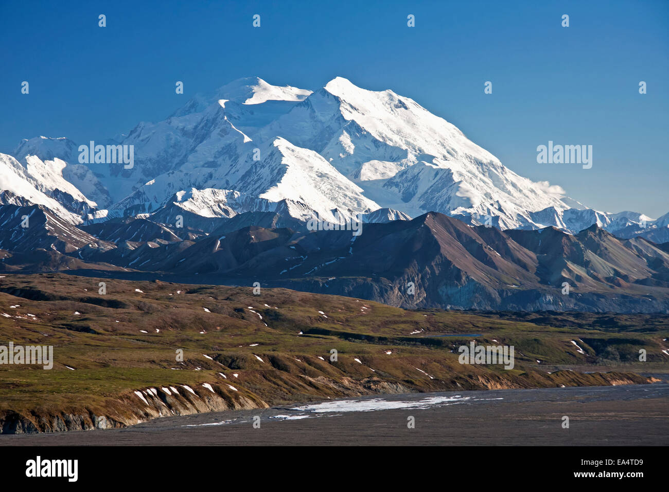 Denali (Mt. McKinley) from near Eielson Visitors Center along the ...