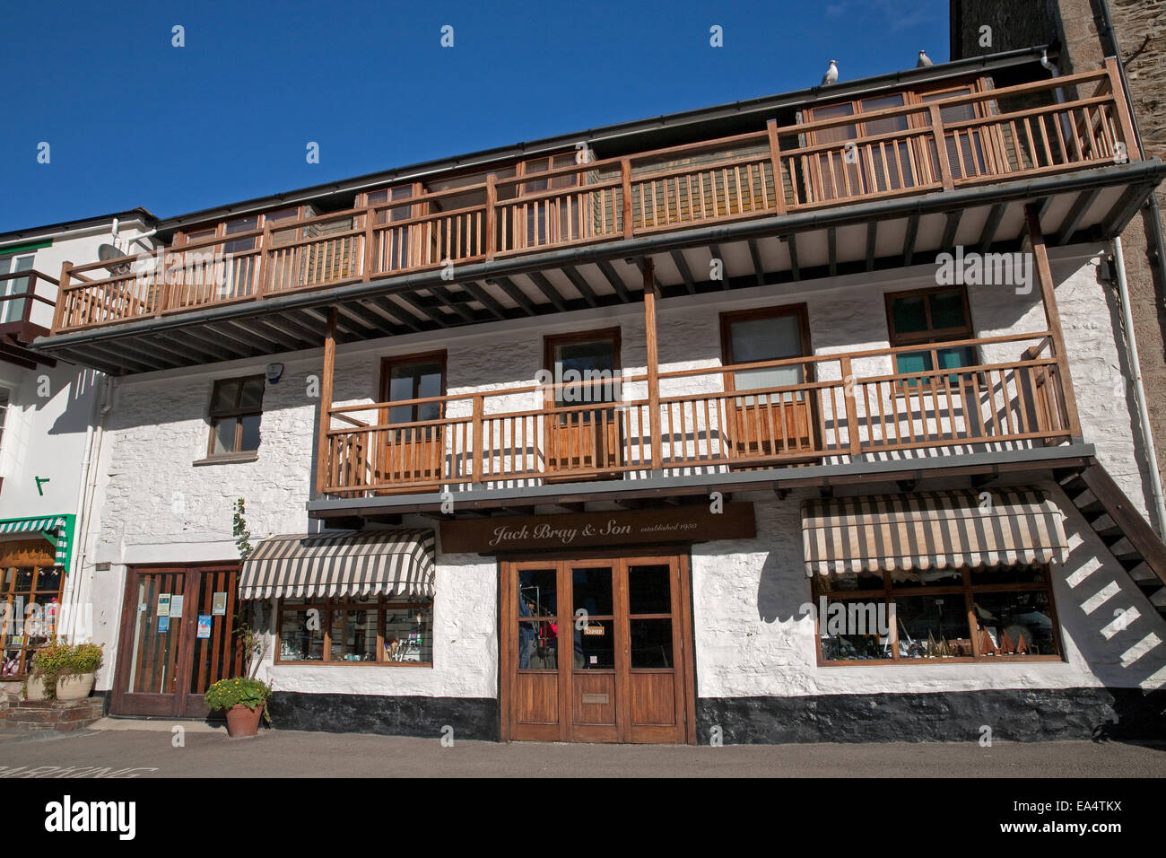 The sail loft restaurant in Looe Cornwall Stock Photo - Alamy