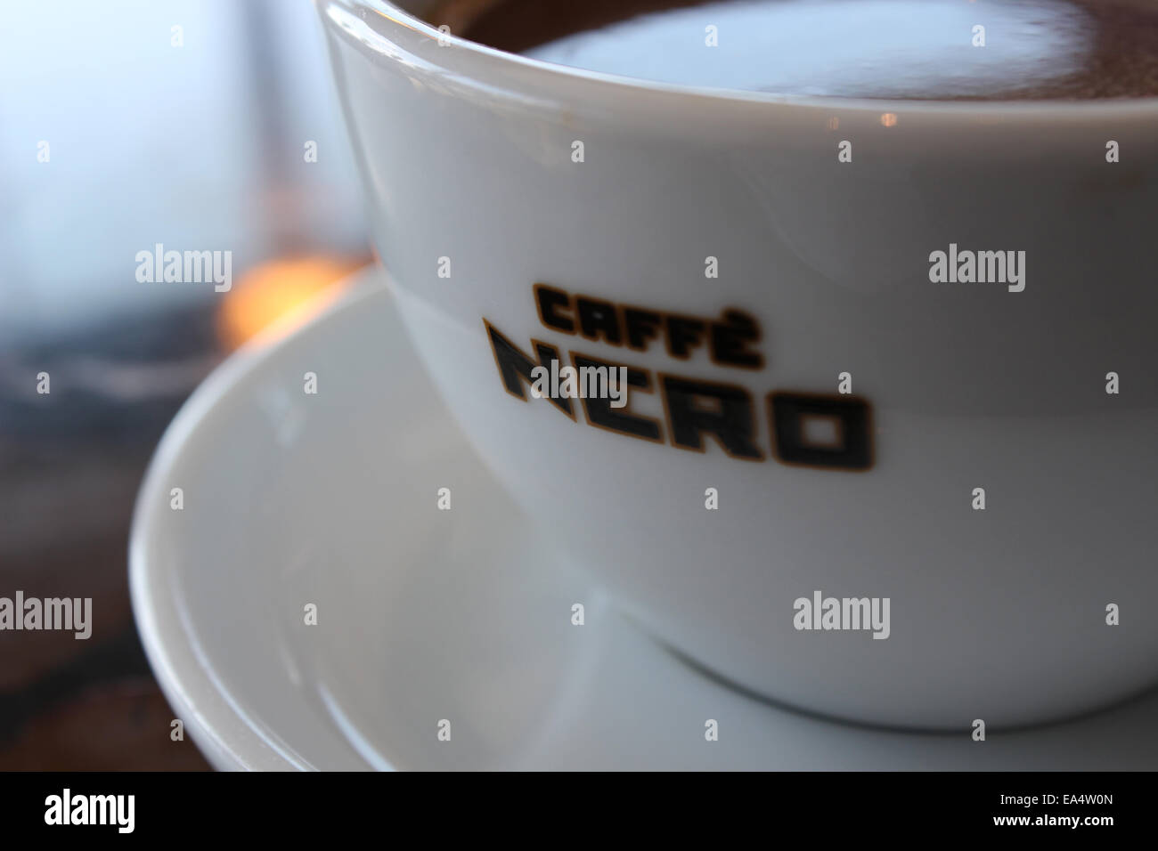 A Caffe Nero coffee made fresh Stock Photo - Alamy