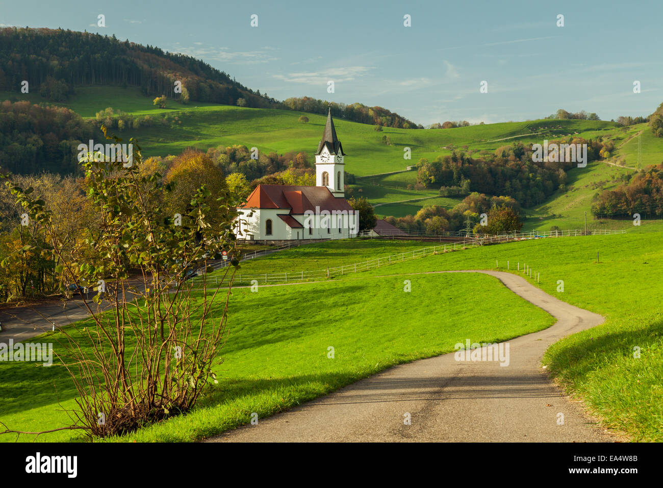 Ifenthal church, Jura Mountains, canton of Solothurn, Switzerland Stock ...
