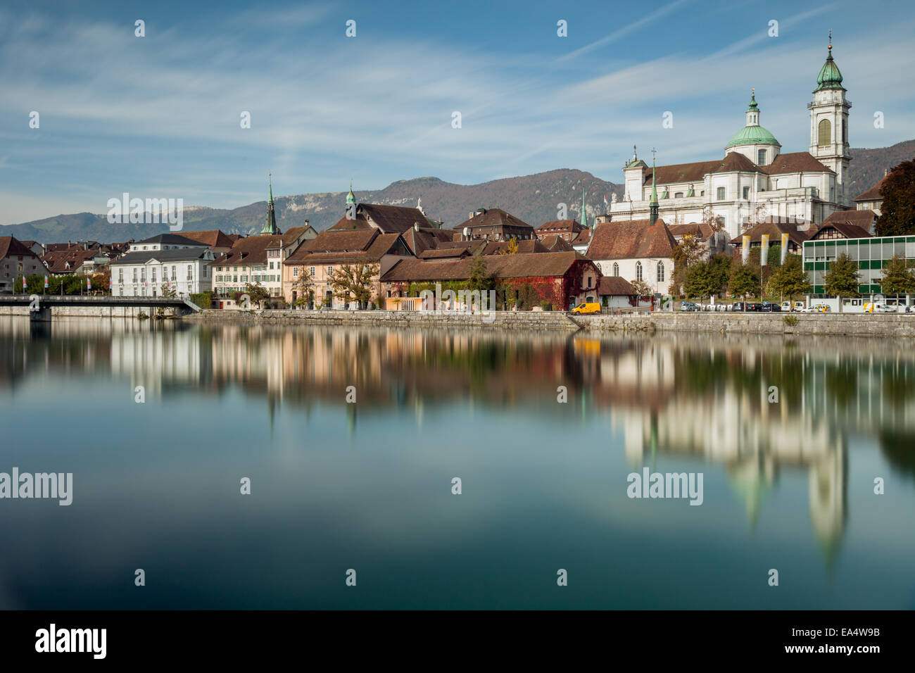 Solothurn old town on Aare river, Switzerland Stock Photo - Alamy