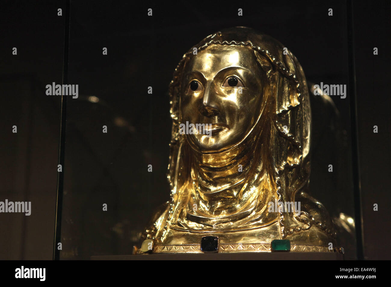 Romanesque bust reliquary of Saint Ludmila from St George Convent at ...