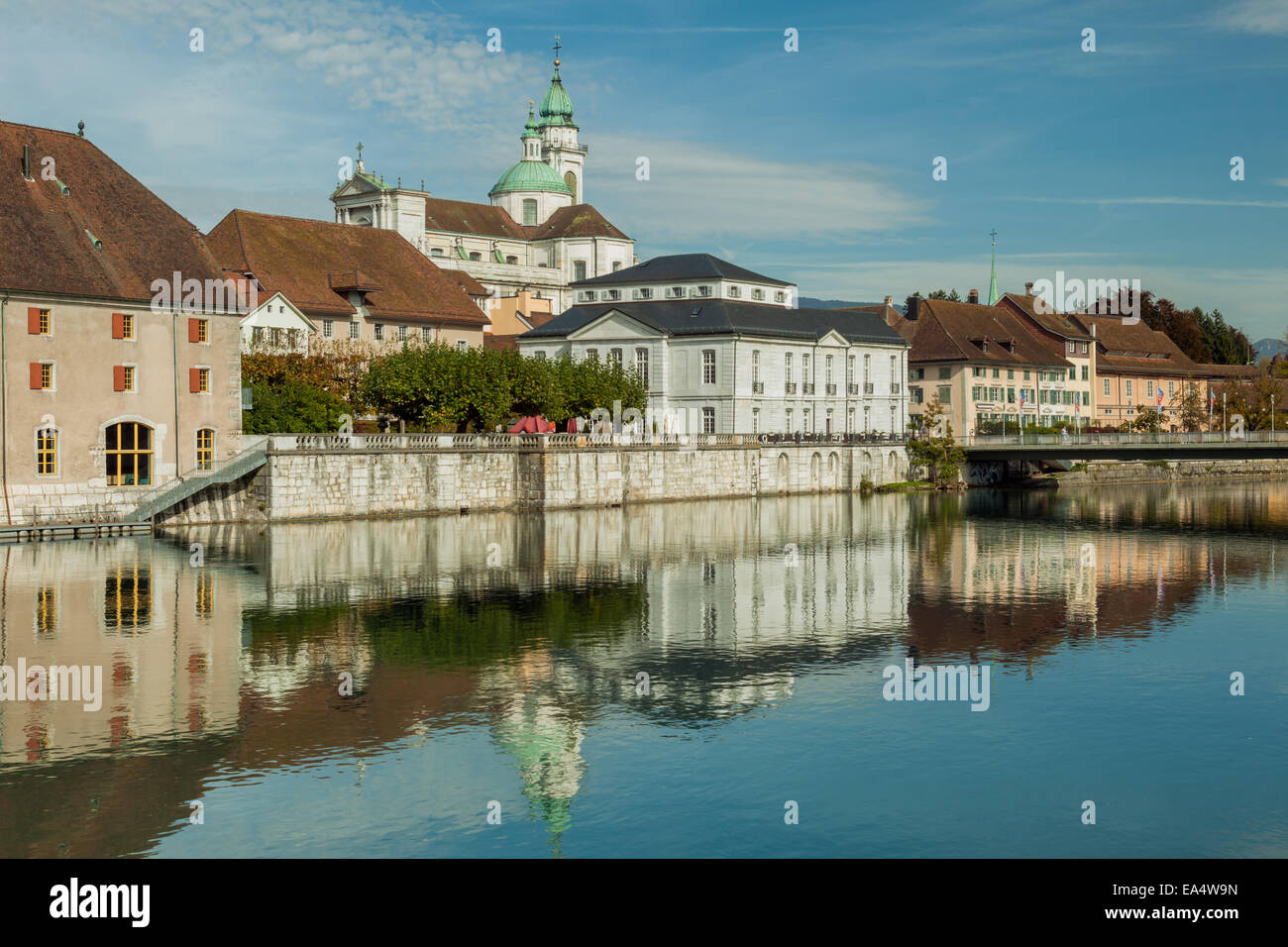 Solothurn old town on Aare river, Switzerland Stock Photo - Alamy