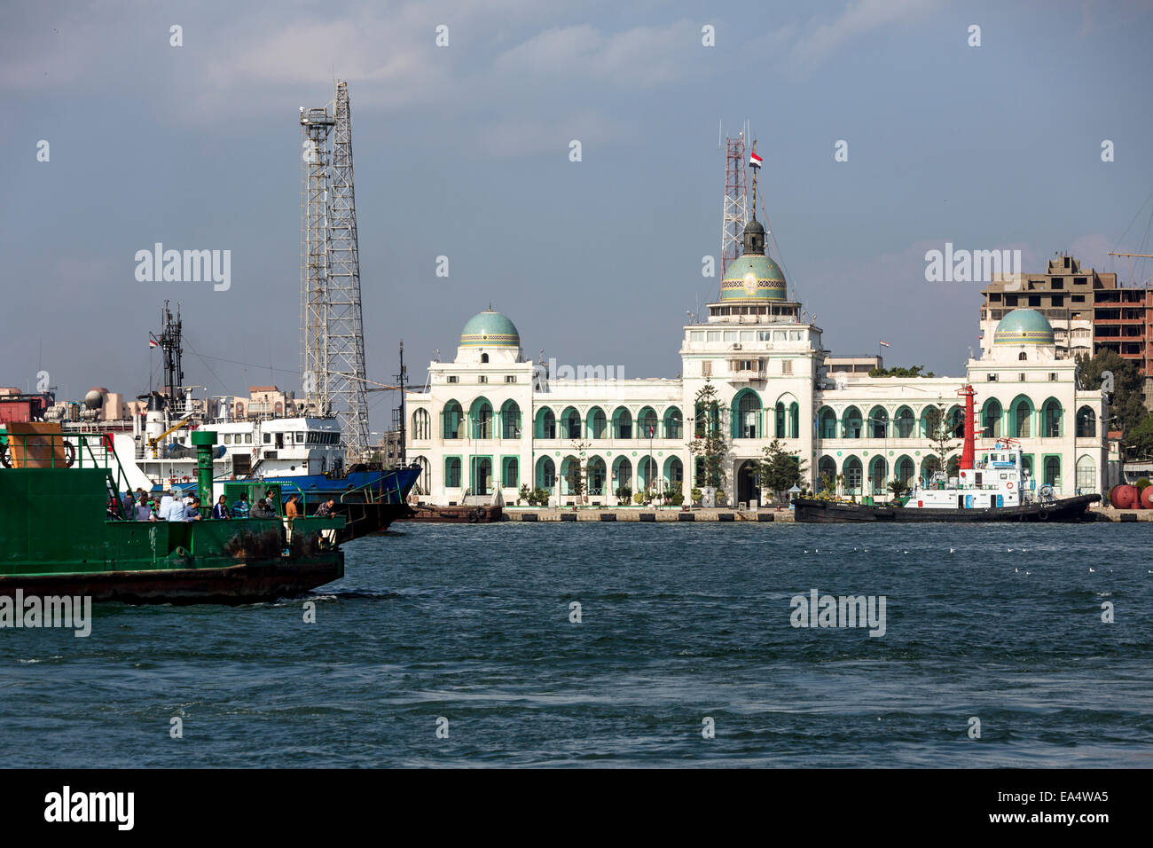 The office of the Suez Canal Company in Port Said, Egypt Stock Photo ...