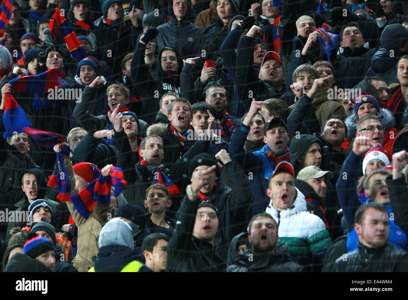 Pfc cska moscow fans hi-res stock photography and images - Alamy