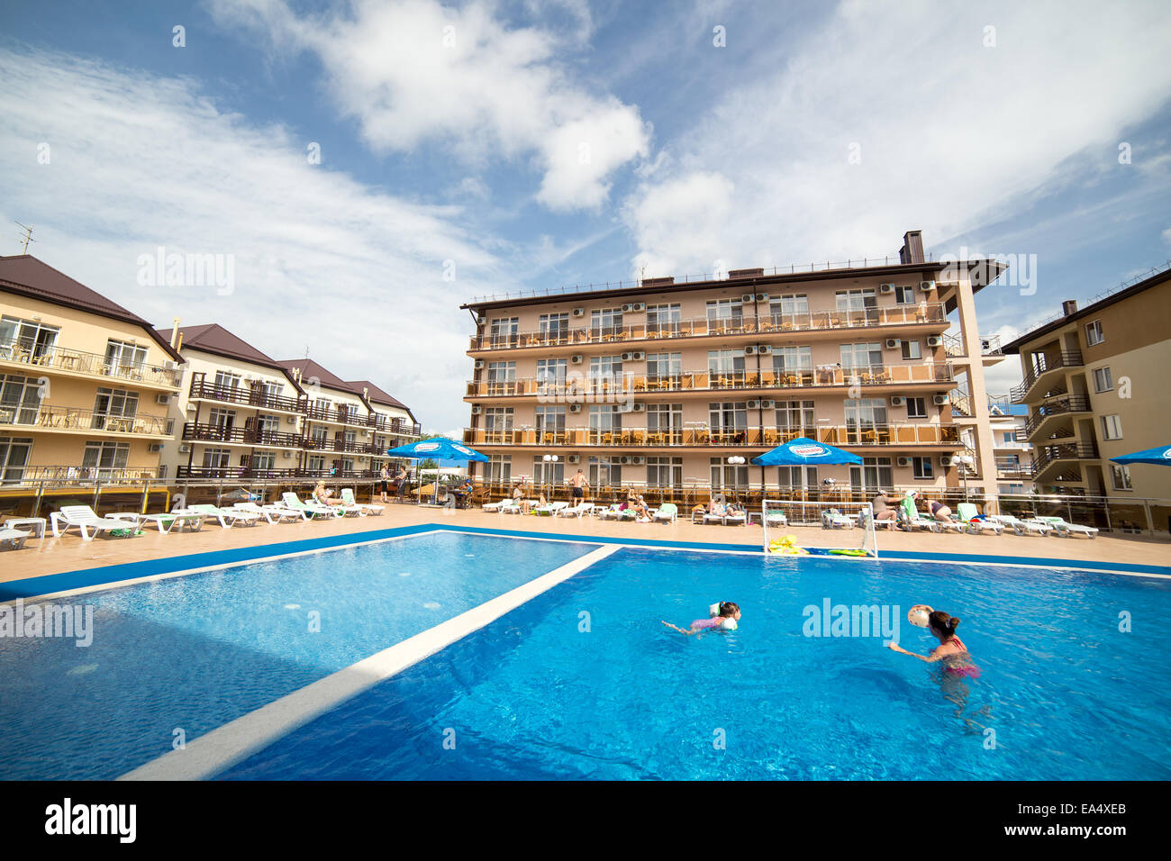 Swimming pool, resort Stock Photo - Alamy