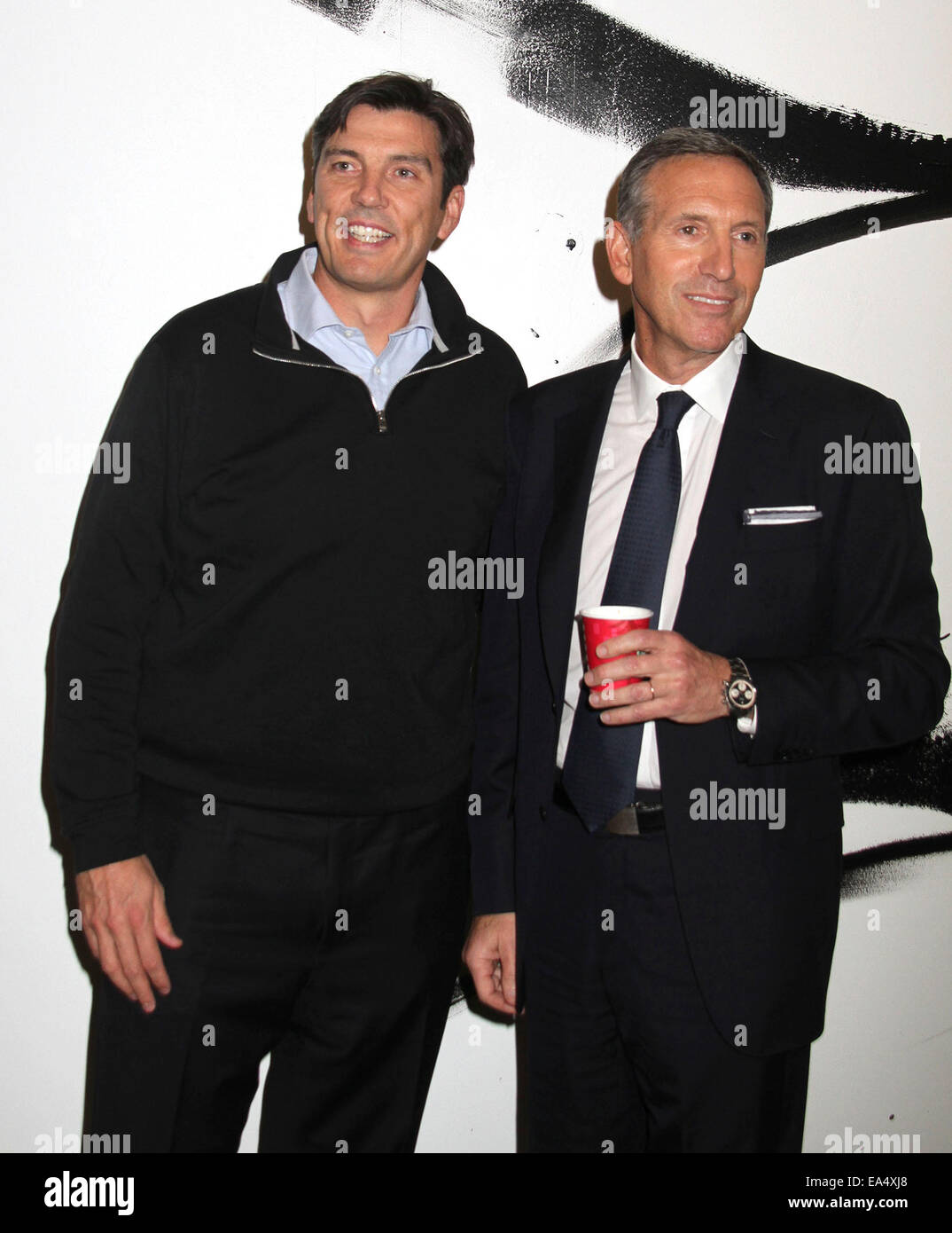 New York, USA. 6th Nov, 2014. CEO of AOL TIM ARMSTRONG and Starbucks ...