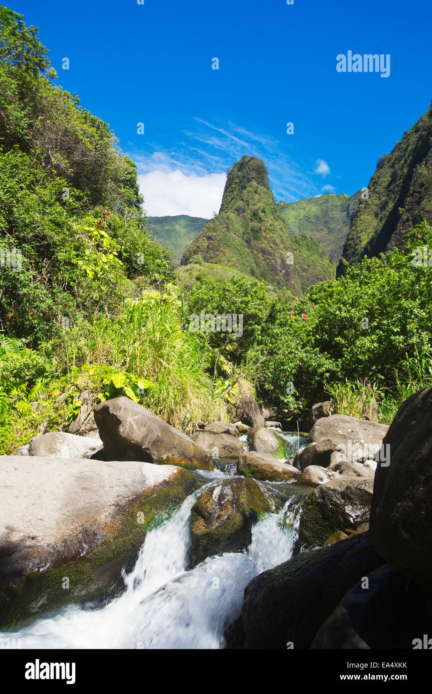 Iao valley needle and river hi-res stock photography and images - Alamy