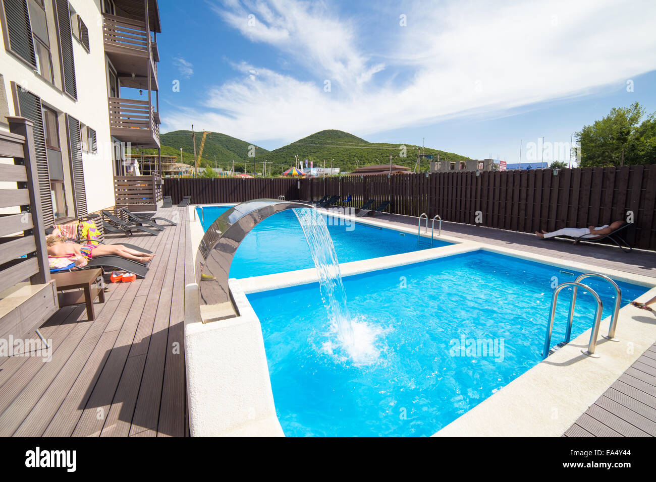 Swimming pool, resort Stock Photo - Alamy