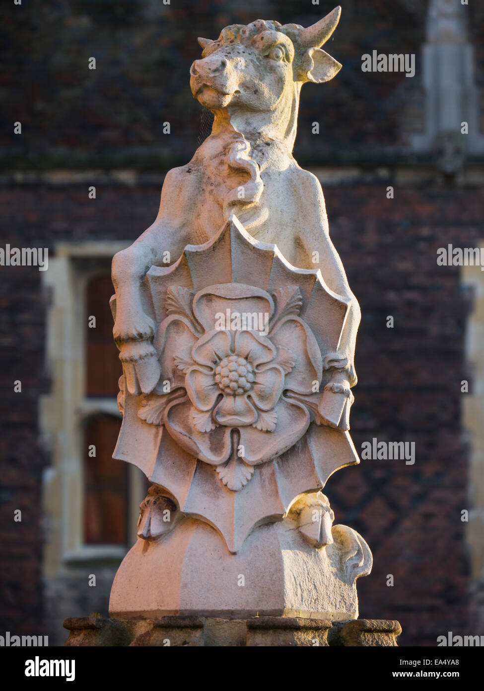 Gargoyle in the Hampton Court West face; London, England Stock Photo ...