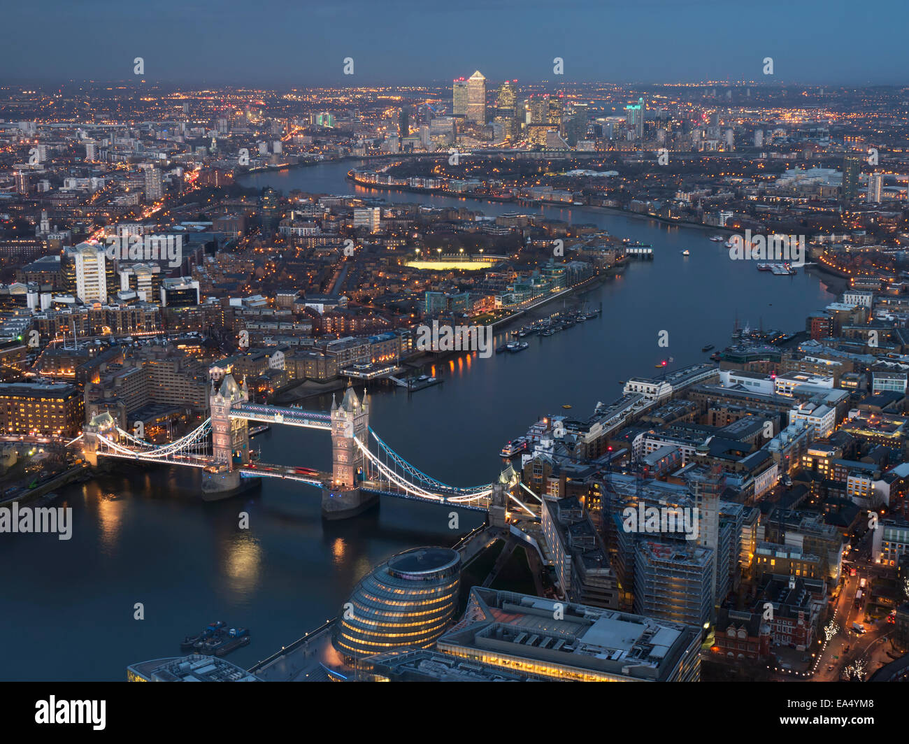 Cityscape and the River Thames; London, England Stock Photo - Alamy