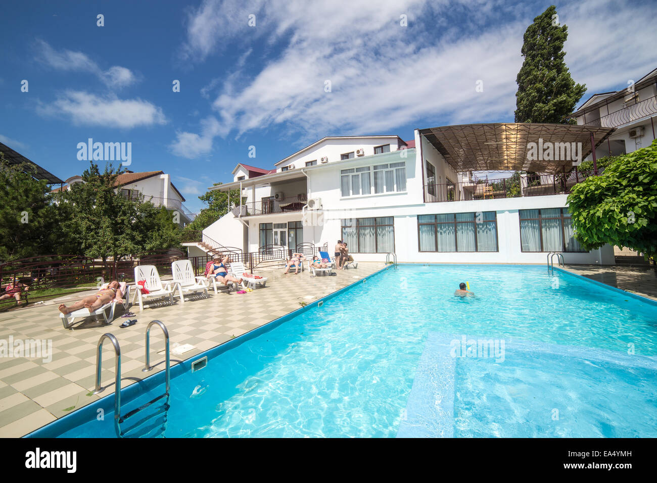 Swimming pool, resort Stock Photo - Alamy
