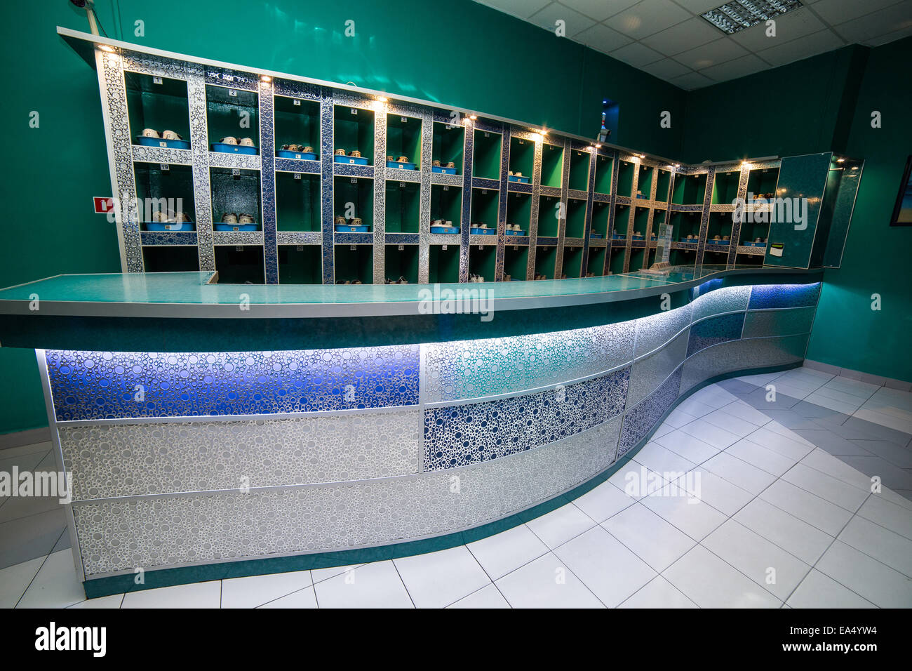 Bowling interior, counter Stock Photo - Alamy