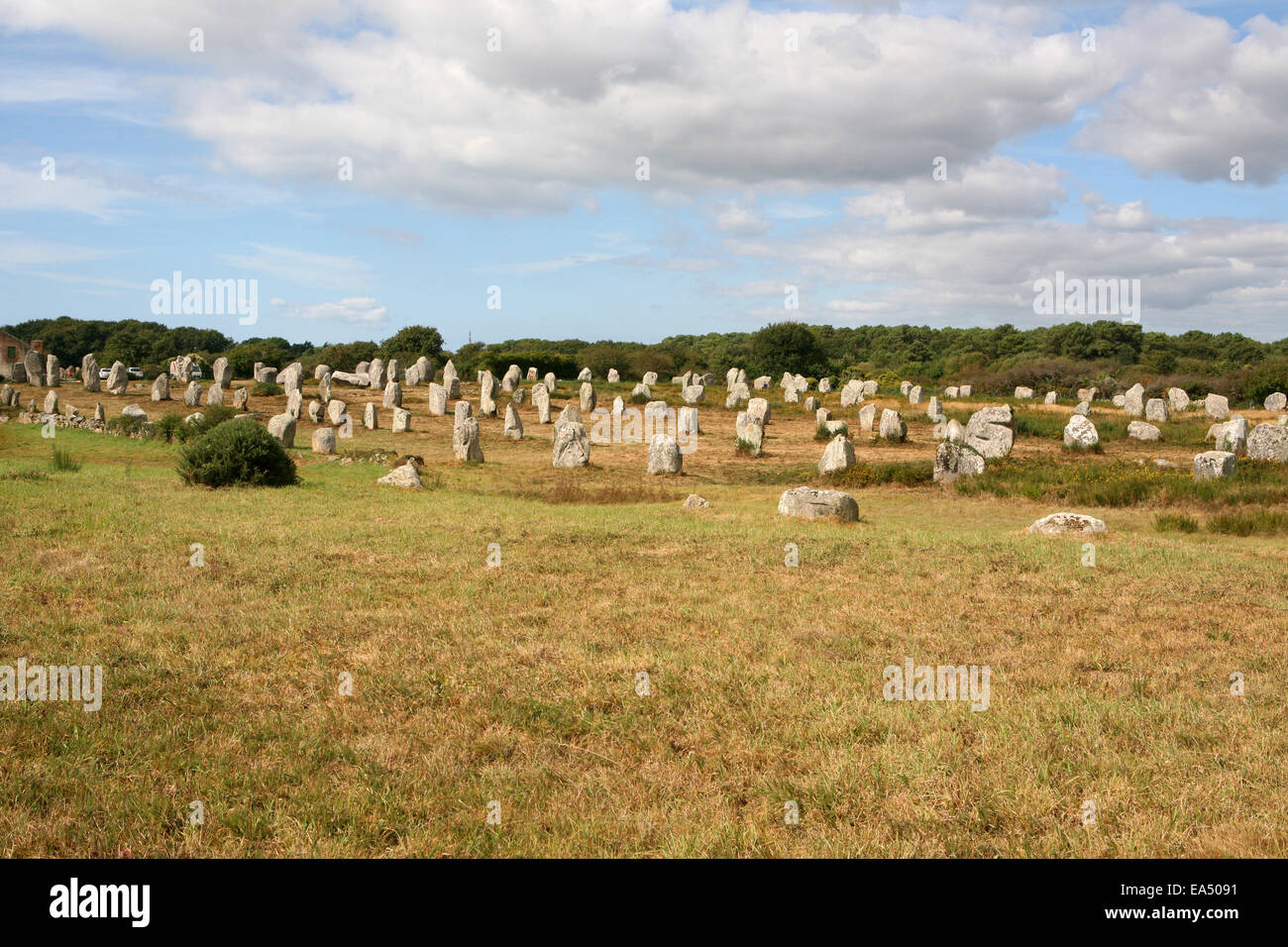Menhir Alignments of Menec near Carnac France Stock Photo - Alamy