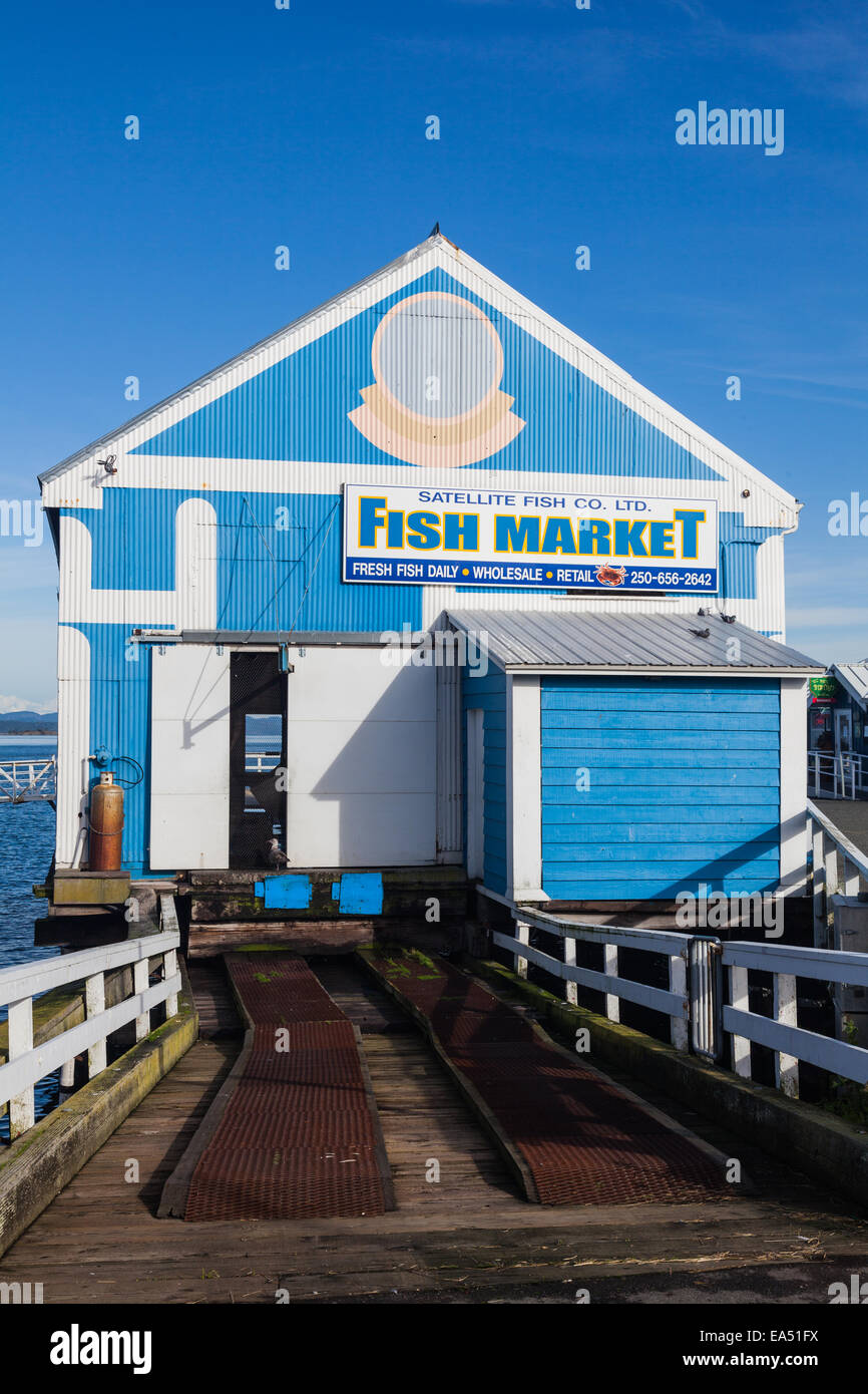 Fish Market building on the Sidney waterfront, British Columbia Stock ...