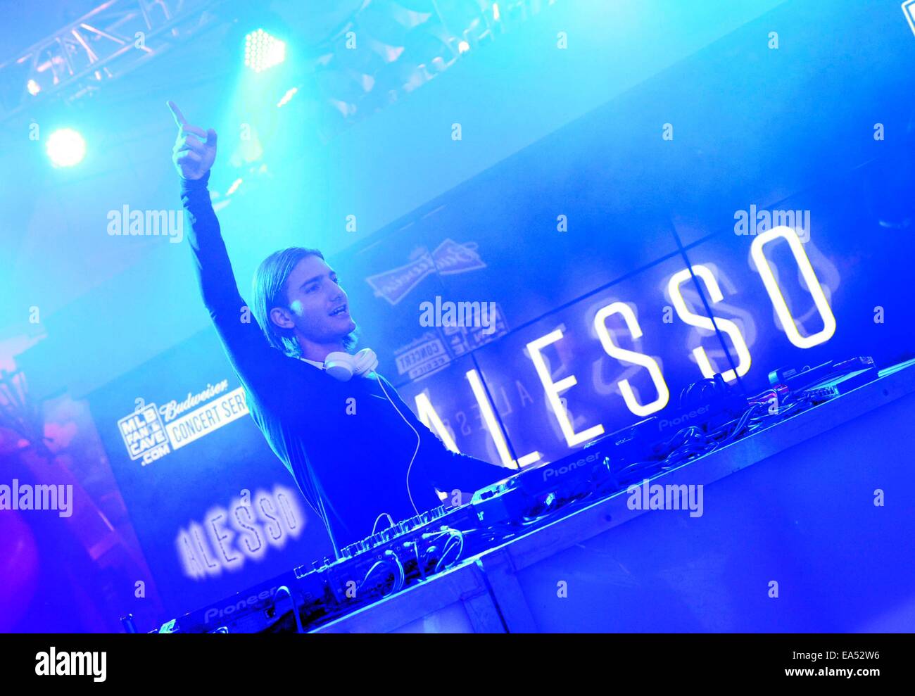 New York, NY, USA. 6th Nov, 2014. Alesso in attendance for MLB Cave ...