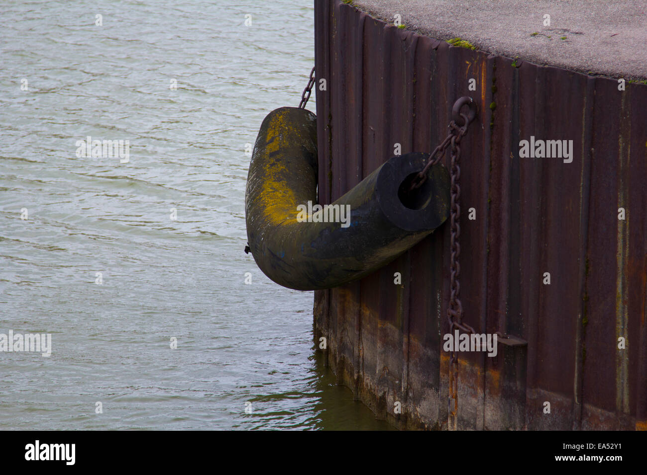 Ship mooring on the Genesee river at Turning Point Park Stock Photo - Alamy