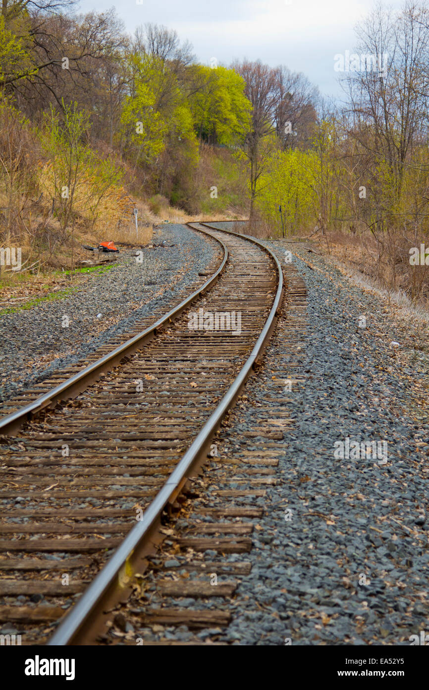 Branch rail line running near Turning Point Park Stock Photo - Alamy