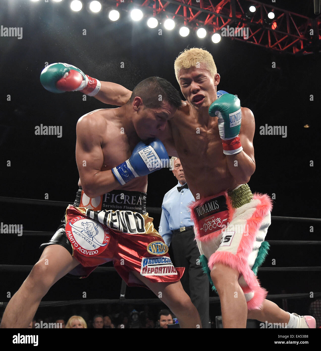 Chicago, Illinois, USA. 1st Nov, 2014. (L-R) Alejandro Hernandez (MEX ...