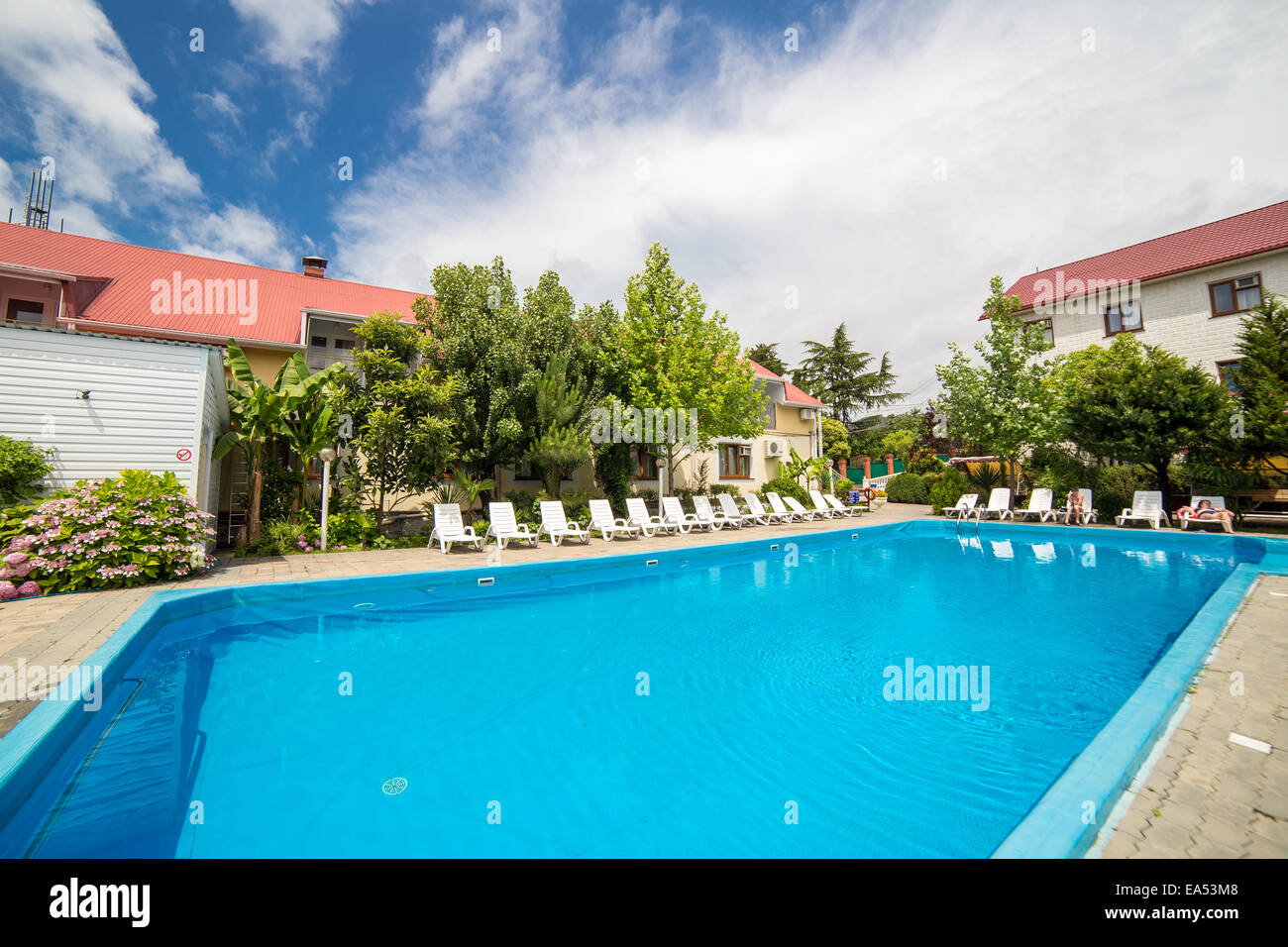 Swimming pool, resort Stock Photo - Alamy