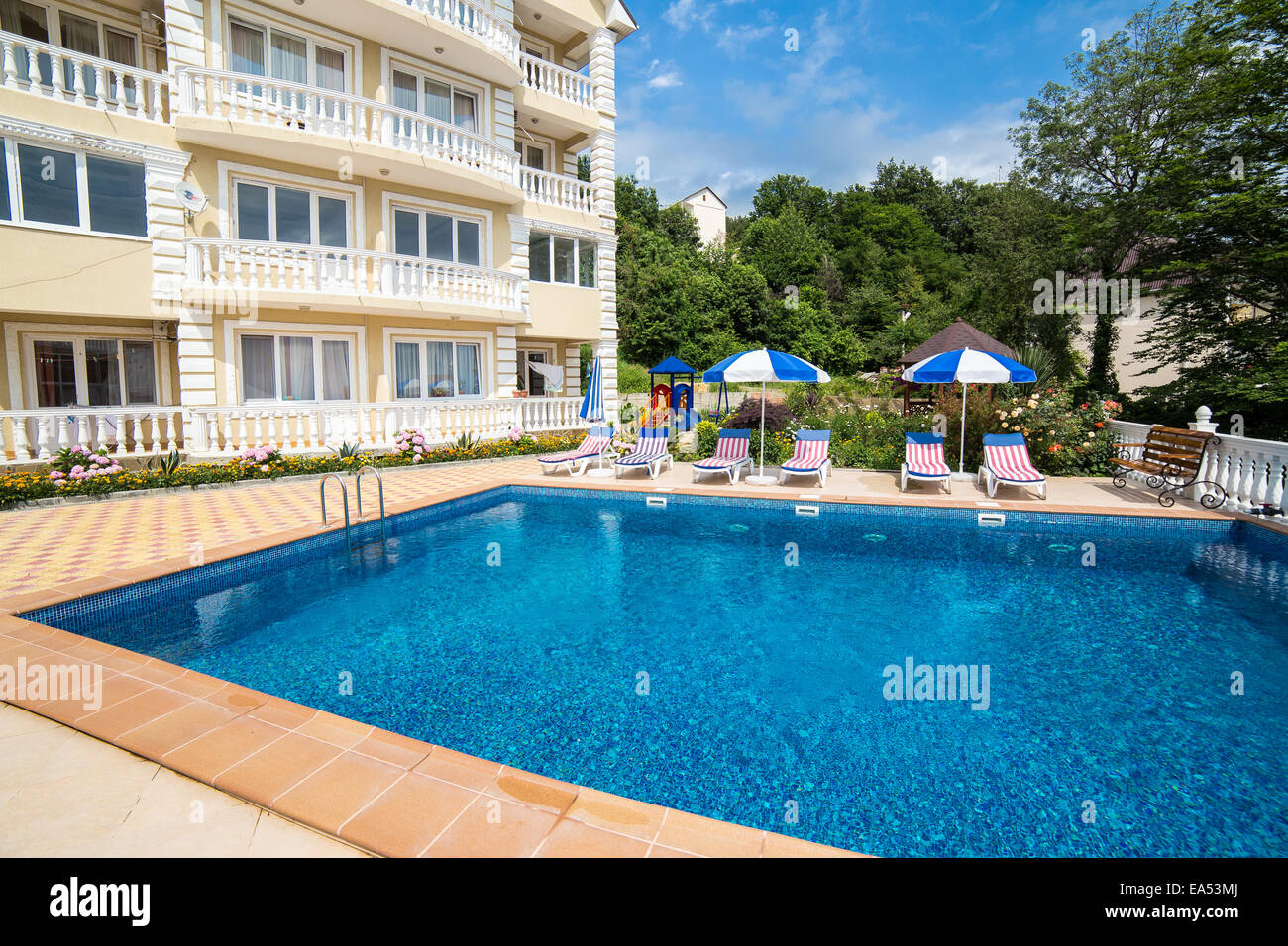 Swimming pool, resort Stock Photo - Alamy