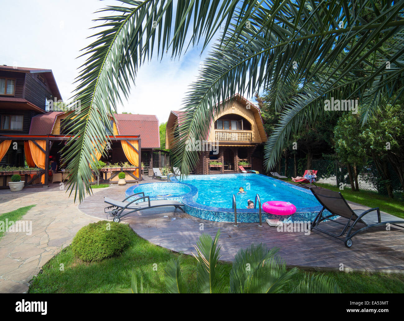 Swimming pool, resort Stock Photo - Alamy