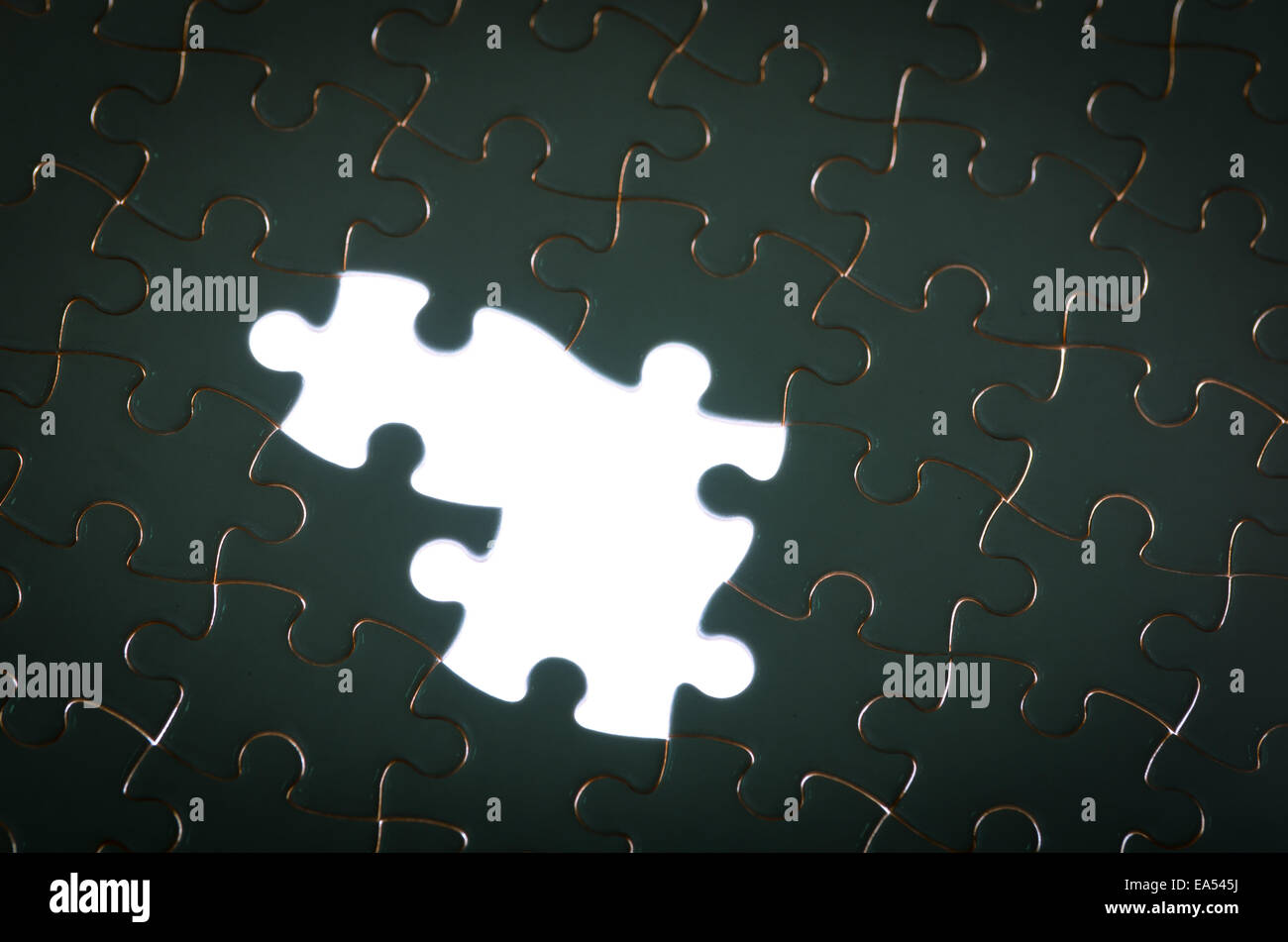jigsaw puzzle with missing pieces Stock Photo - Alamy