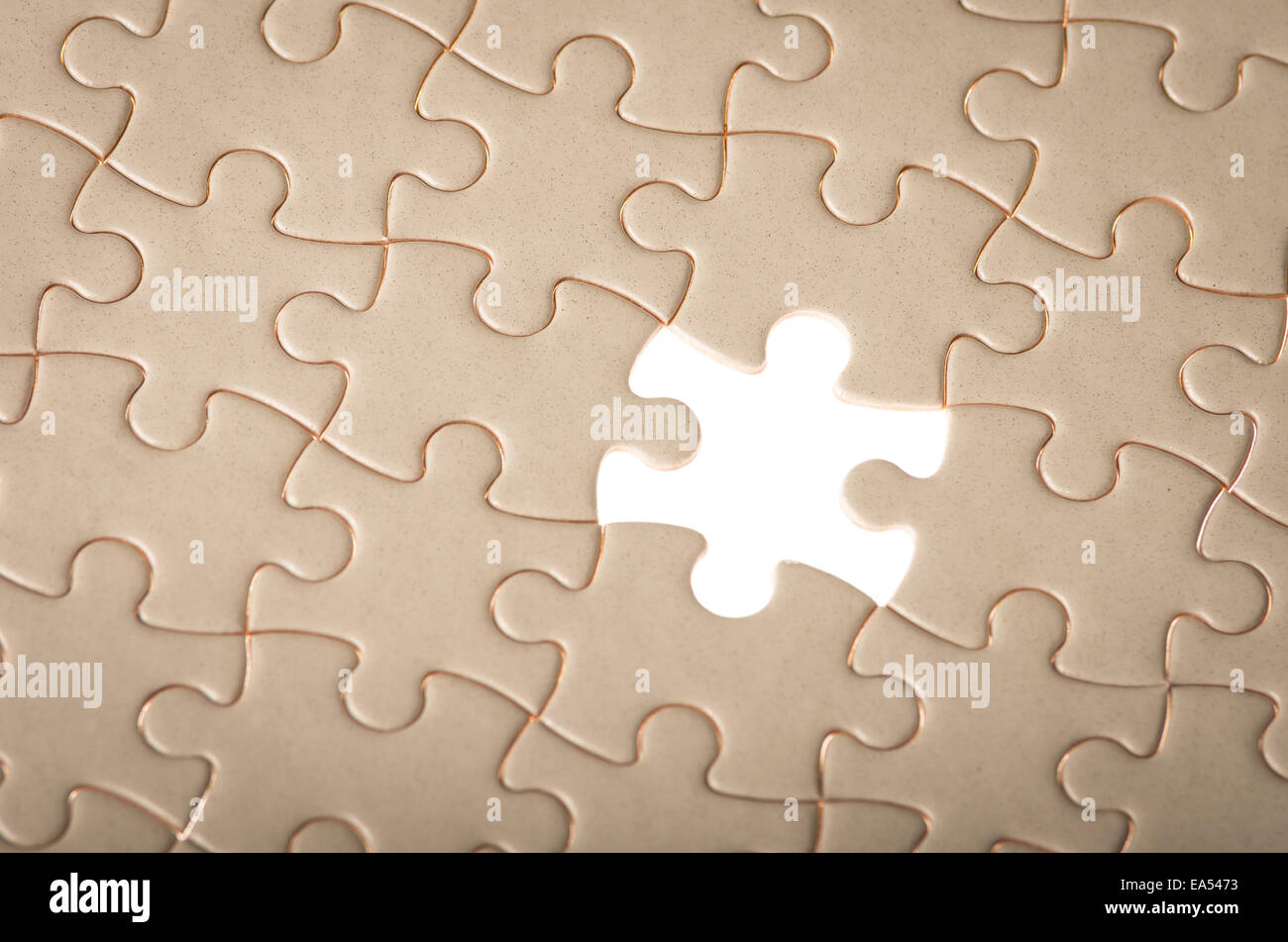 jigsaw puzzle with missing piece Stock Photo - Alamy