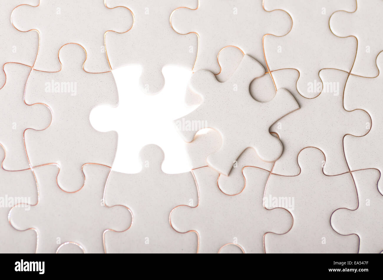 jigsaw puzzle with missing piece Stock Photo - Alamy