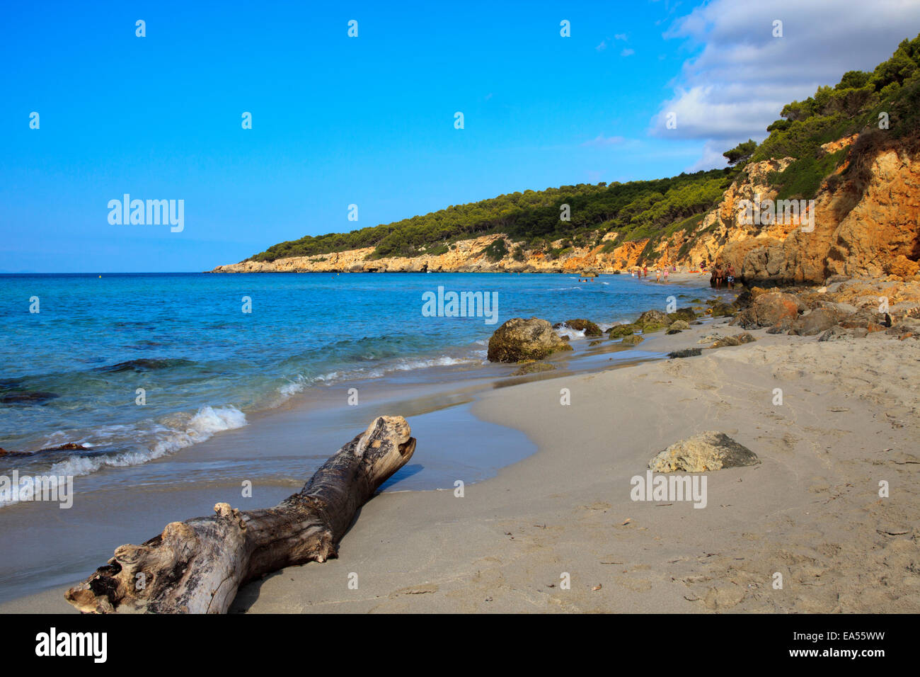 Binigaus beach, Sant Tomas, Menorca, Balearic Islands, Spain Stock ...