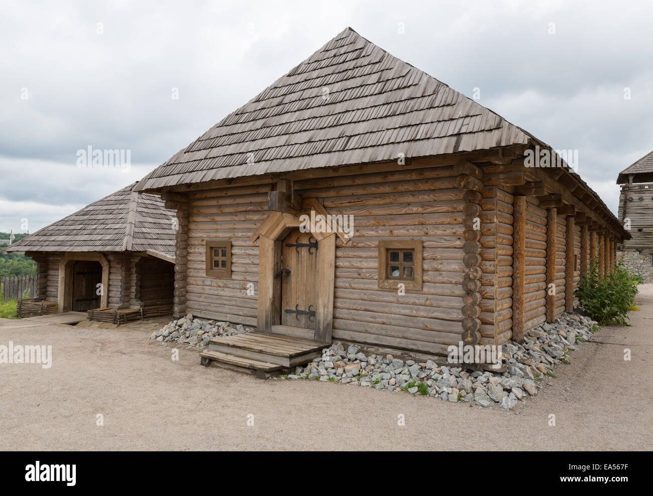 Fortified settlement Ukrainian Cossacks 16-18 centuries Stock Photo - Alamy
