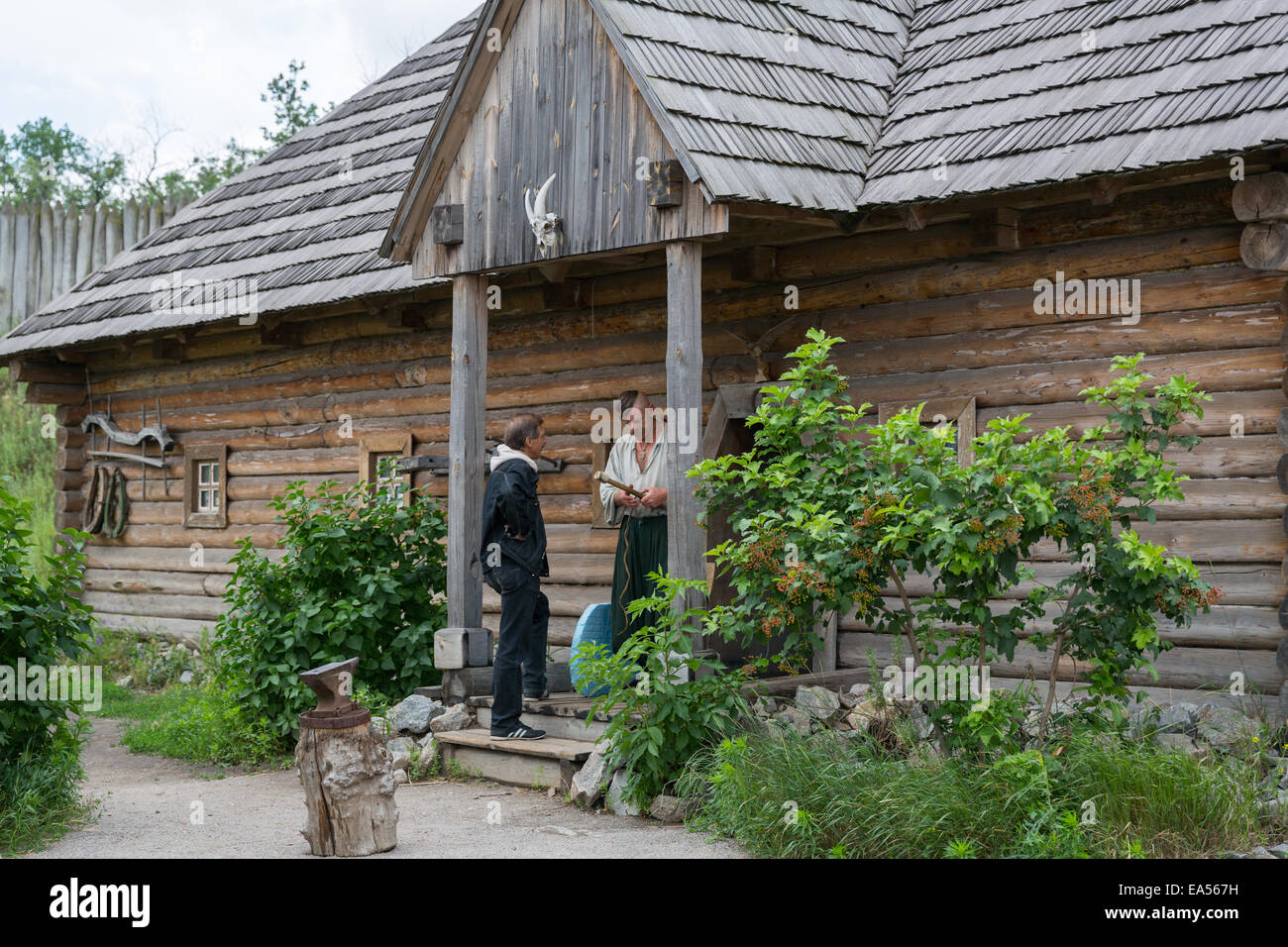 Fortified settlement Ukrainian Cossacks 16-18 centuries Stock Photo - Alamy