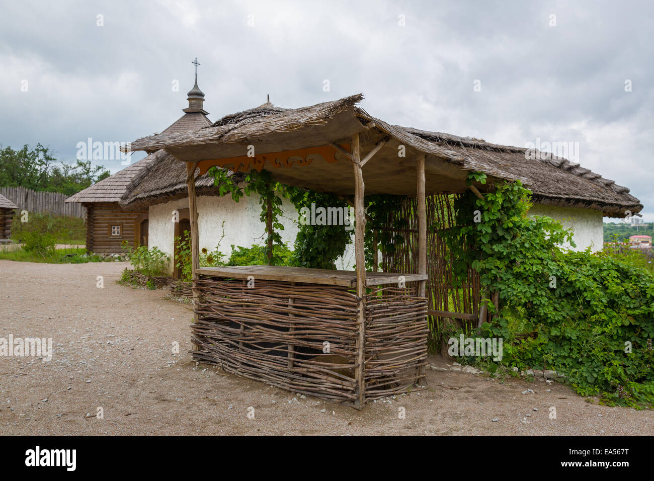Fortified settlement Ukrainian Cossacks 16-18 centuries Stock Photo - Alamy