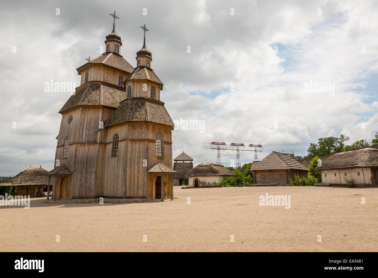 Fortified settlement Ukrainian Cossacks 16-18 centuries Stock Photo - Alamy