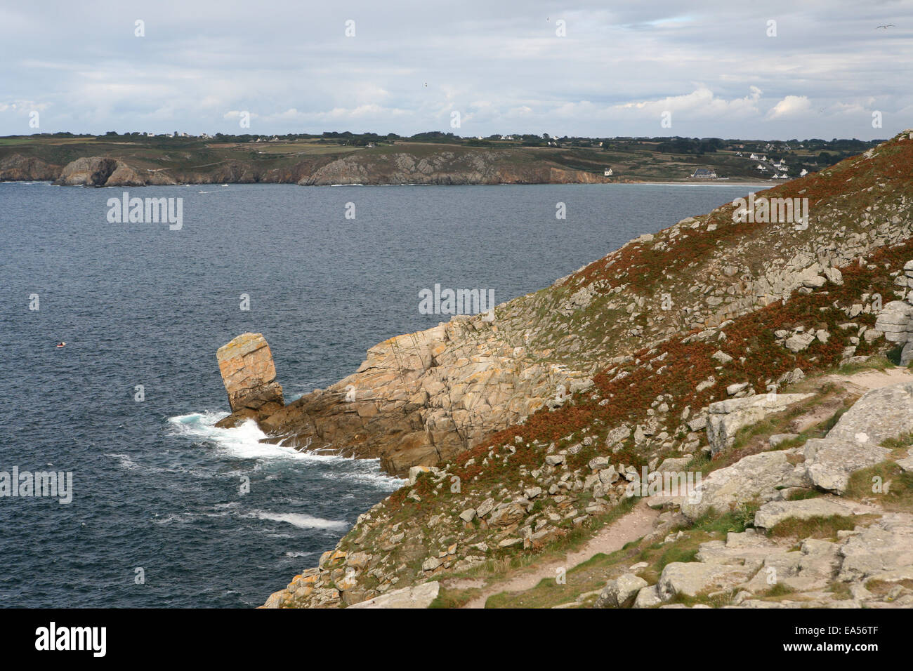 Pointe de Raz the westernmost point of France, which juts into the ...