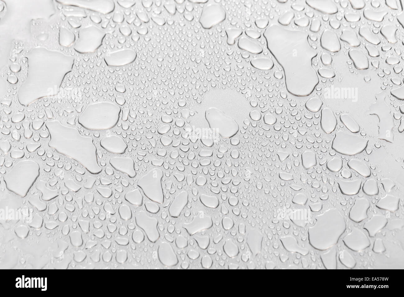 Metal surface covered in water drops bottom, closeup Stock Photo - Alamy