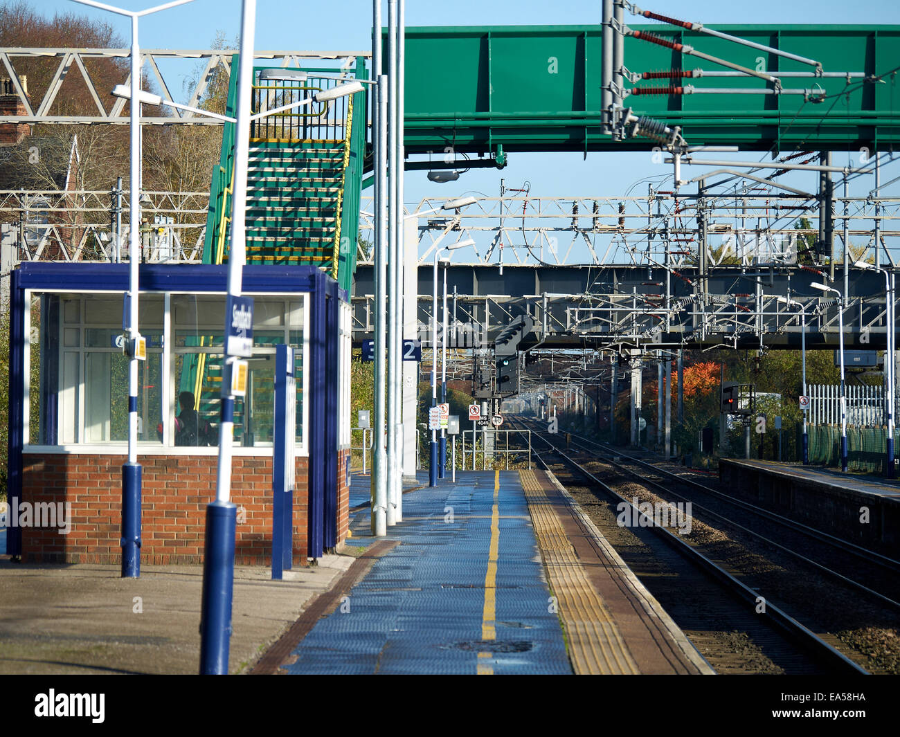 Railway station in Sandbach Cheshire UK Stock Photo - Alamy
