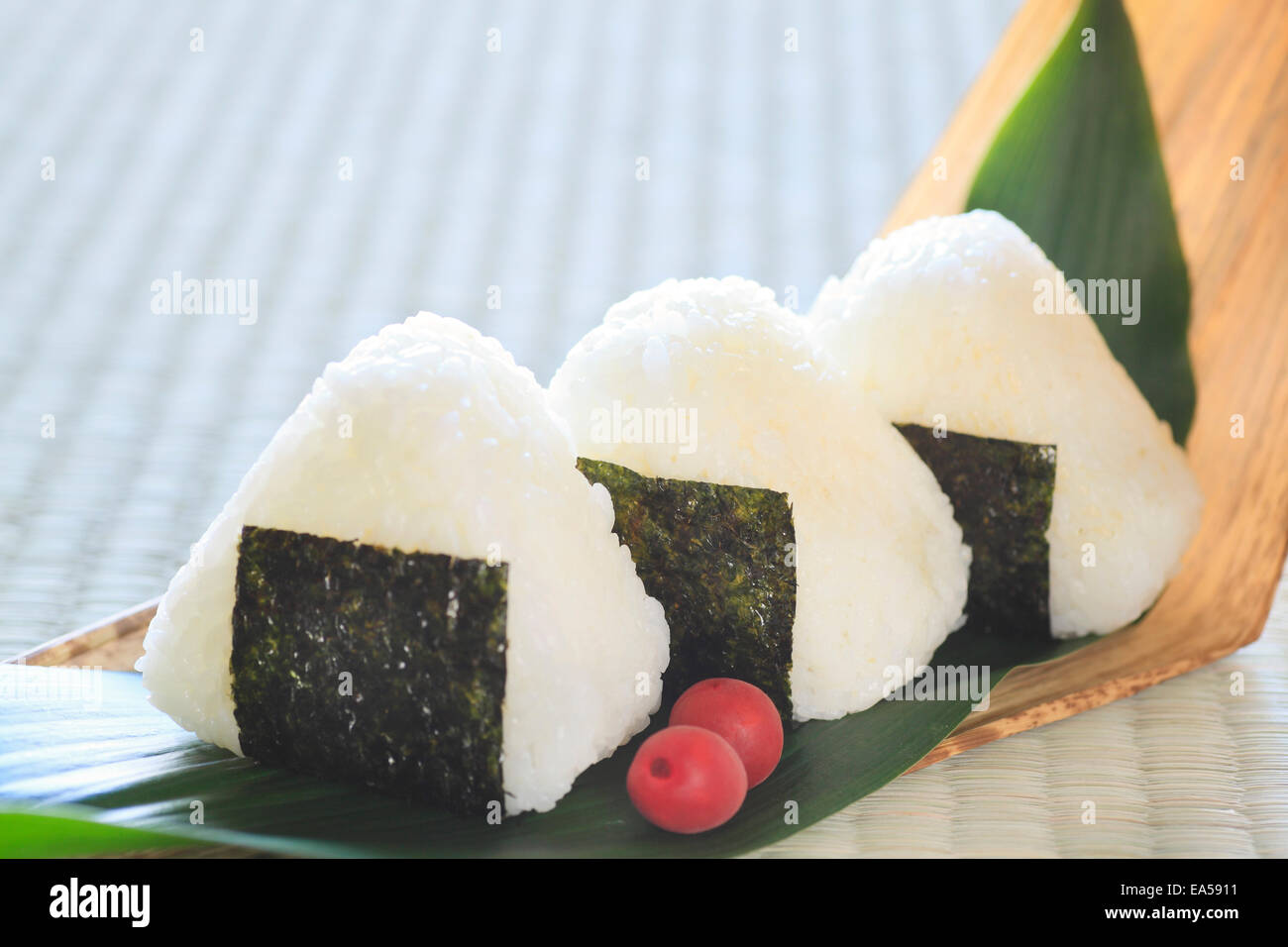 Onigiri rice balls Stock Photo - Alamy
