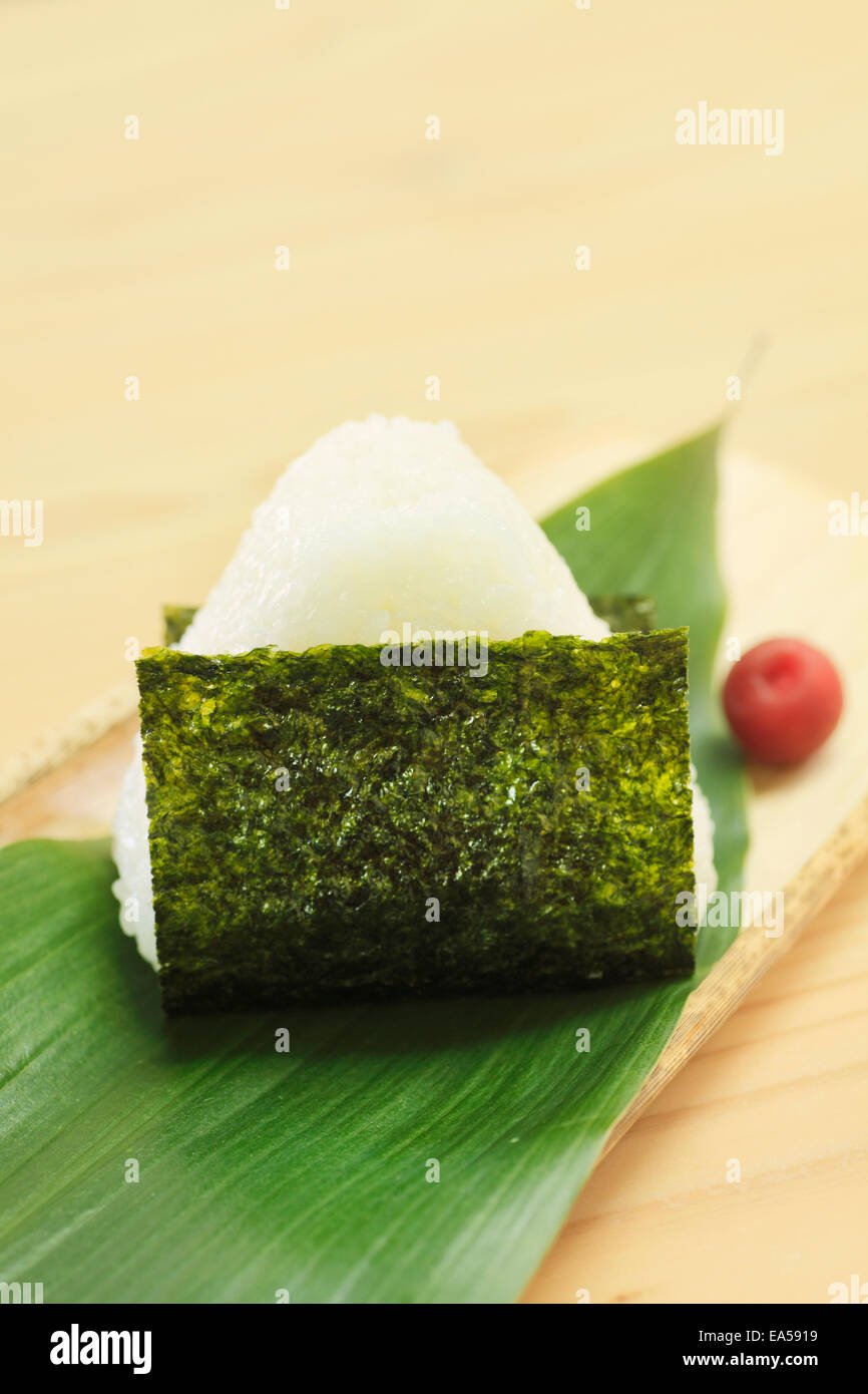 Onigiri rice ball Stock Photo - Alamy