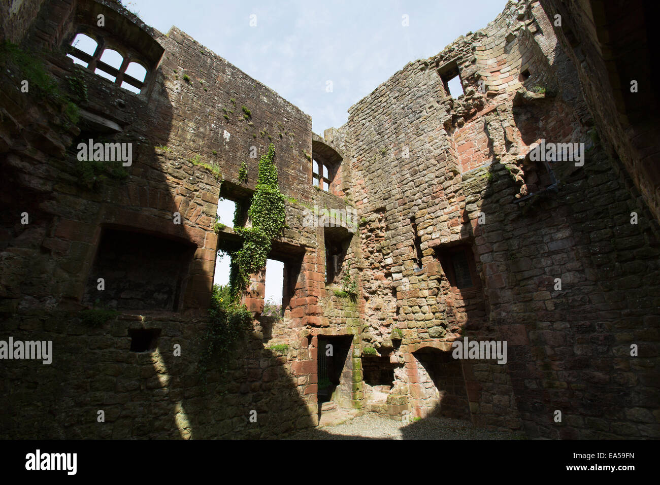 Lanercost Priory, England. Picturesque internal view of Dacre Tower ...