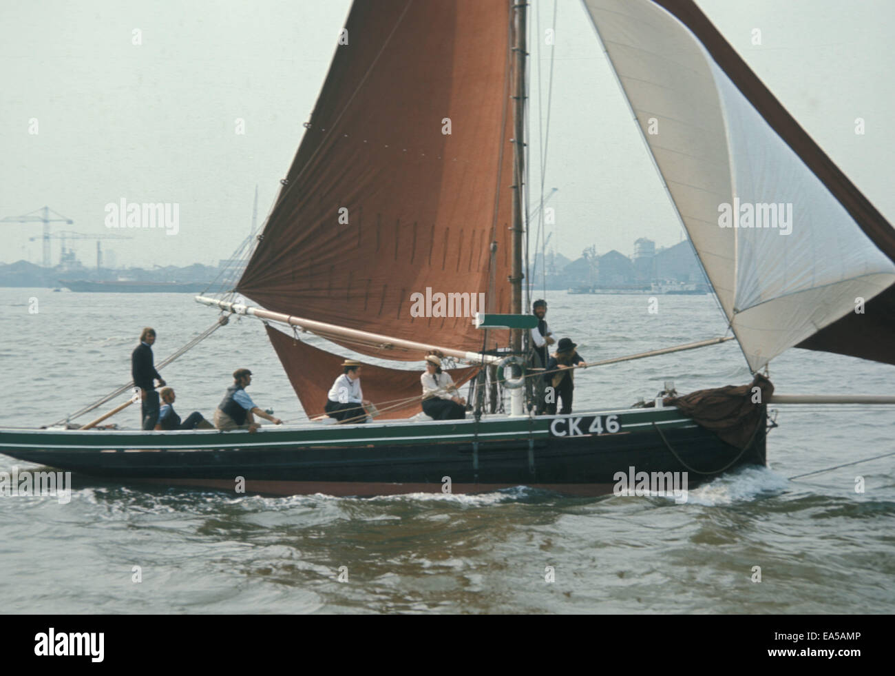Gracie 36ft Colchester Smack built 1890 photo circa 1980 Stock Photo ...