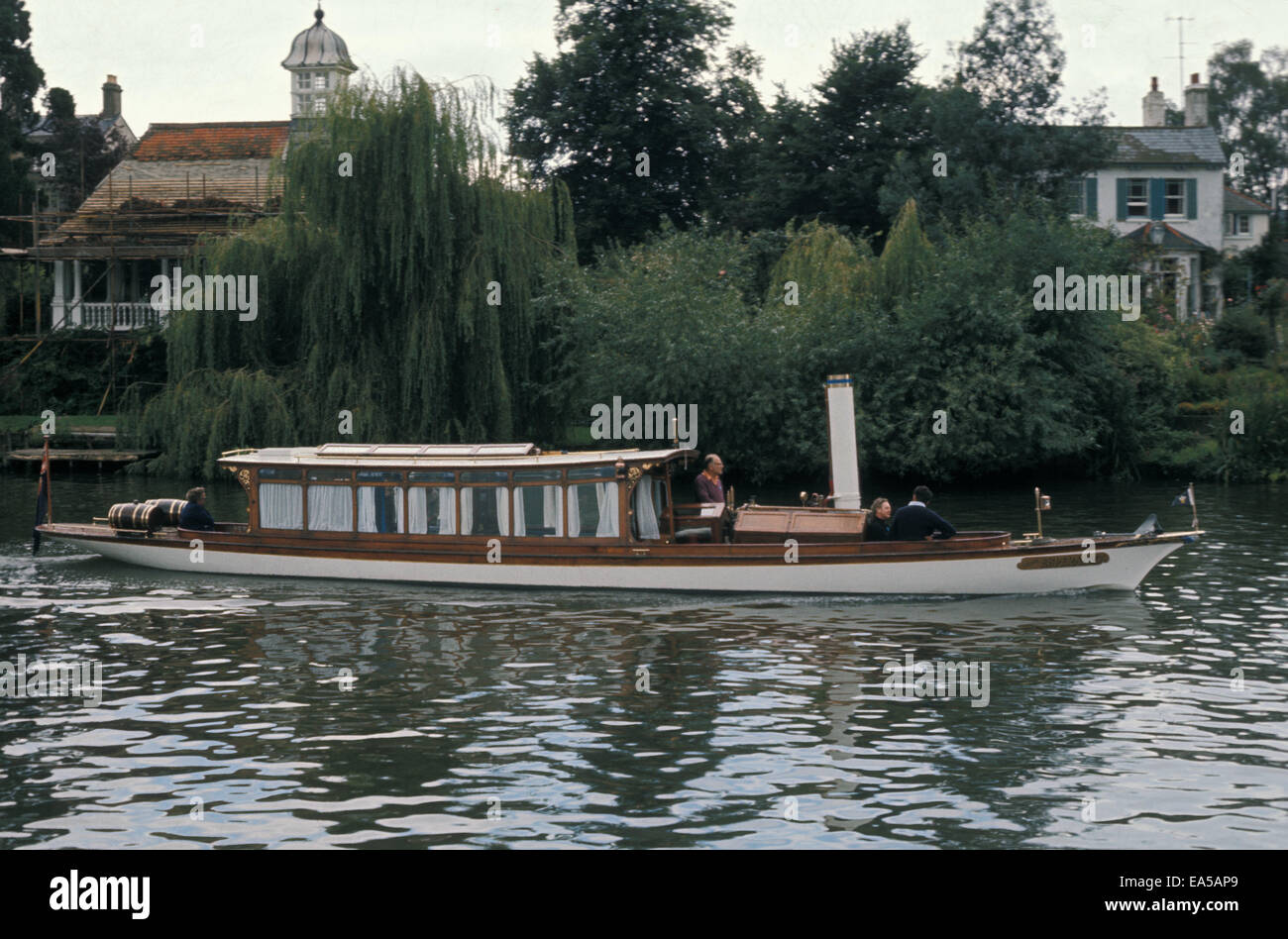 Steam boat Esperanza on the river Thames circa 1980 Stock Photo - Alamy