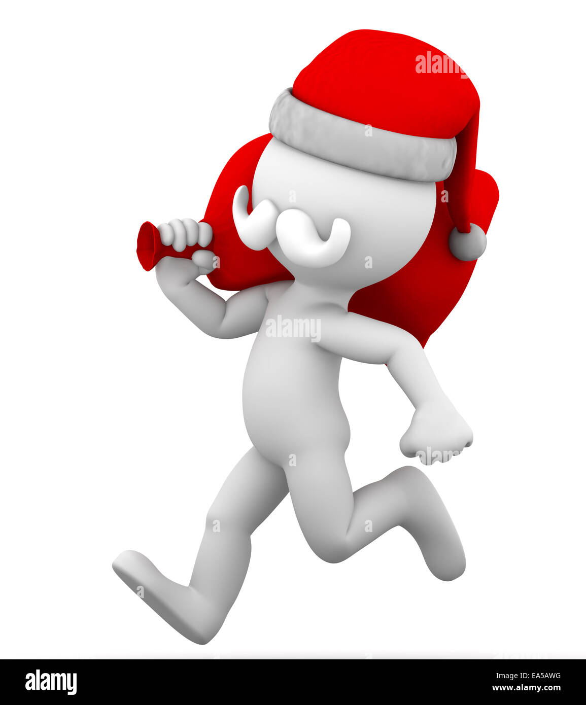 Cartoon running santa hi-res stock photography and images - Alamy
