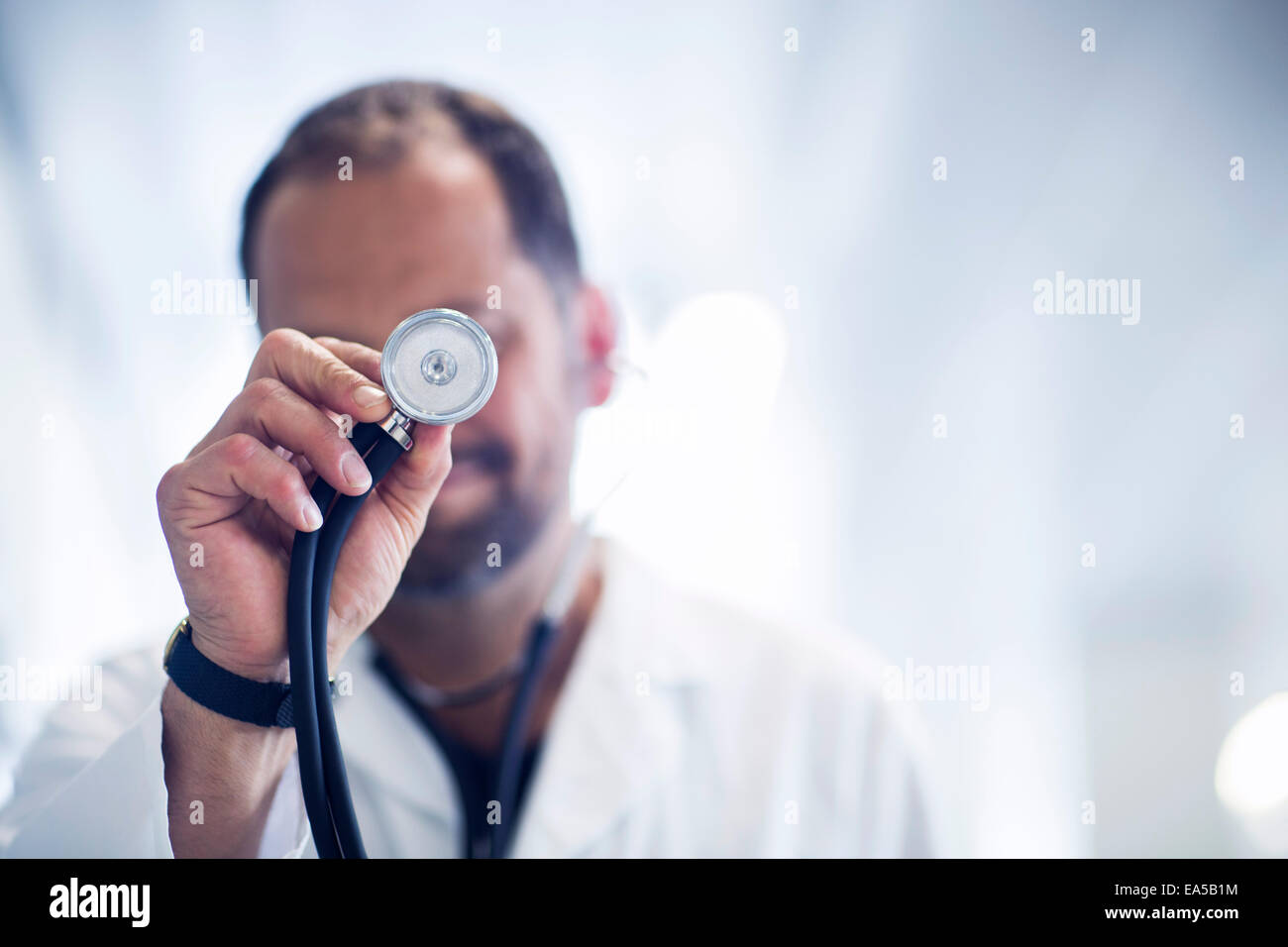 Stethoscope face obscured hi-res stock photography and images - Alamy
